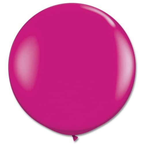 Jewel Wild Berry Latex Party Balloon 36 inch Round Inflated | Balloon ...