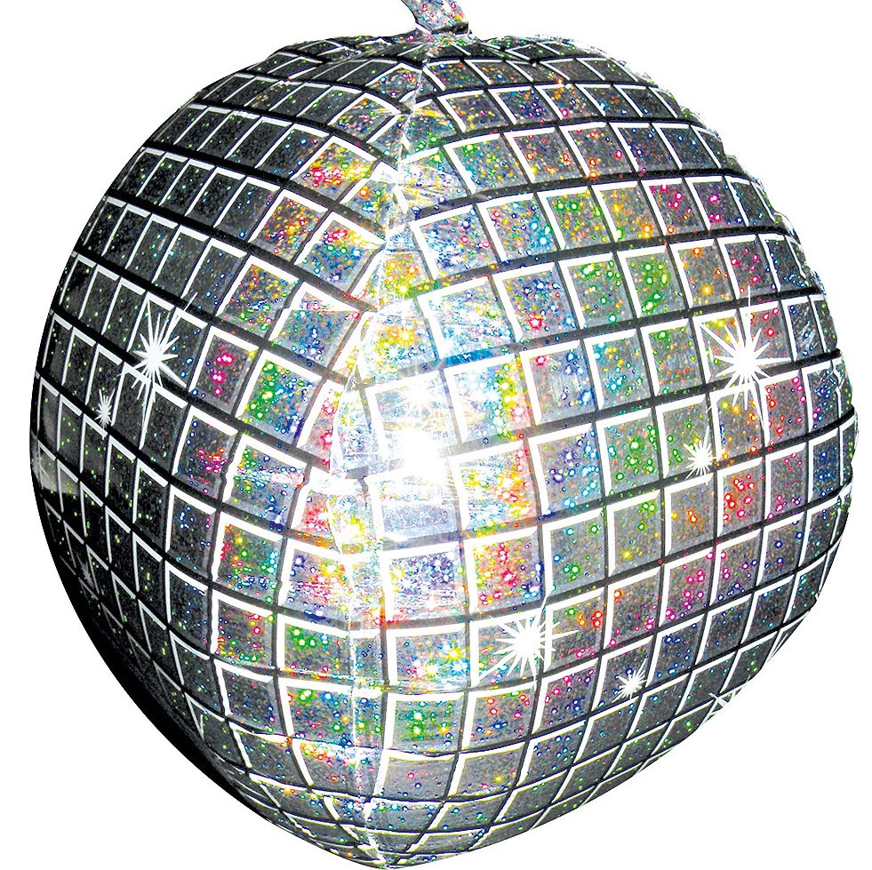 Disco Ball Balloon Ultrashape Inflated | Balloon Shop NYC